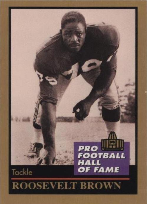 1991 Enor Pro Football Hall of Fame - Rosey Brown #19 for sale online ...