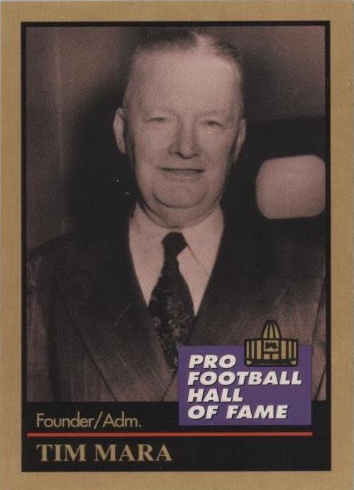 1991 Enor Pro Football Hall of Fame - Tim Mara #91 (RC) for sale online ...