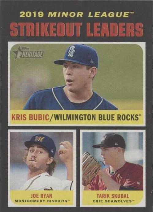 2020 Topps Heritage Minor League Edition - 2019 Minor League Leaders ...