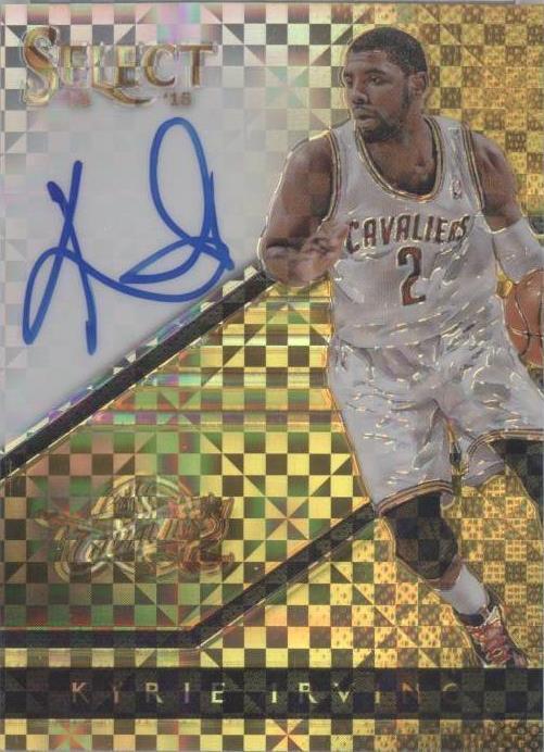 2014-15 Panini Select - Signatures Kyrie Irving #S-KI Gold Prizm /10 ...