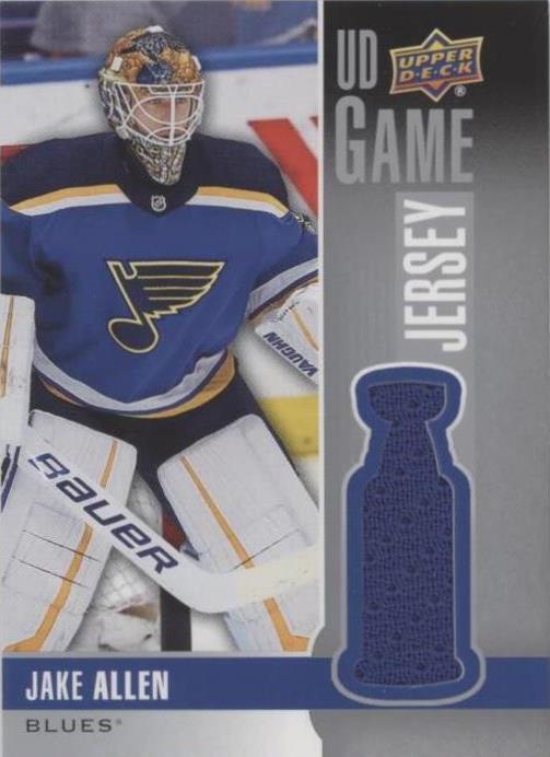 2019-20 Upper Deck - Ud Game Jersey Jake Allen #GJ-JA (MEM) for sale ...