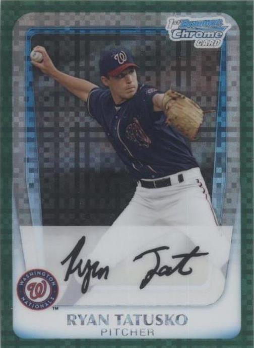2011 Bowman Chrome - Prospects Ryan Tatusko #BCP127 Green X-Fractor (RC ...