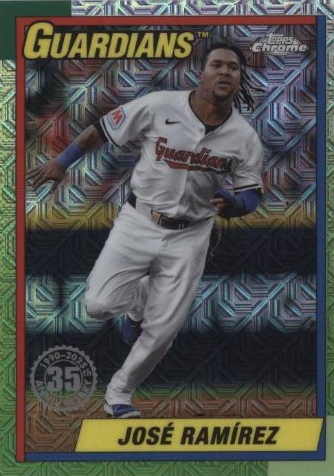 2025 Topps Series 1 - 1990 Topps Chrome Silver Pack Jose Ramirez #T90C ...