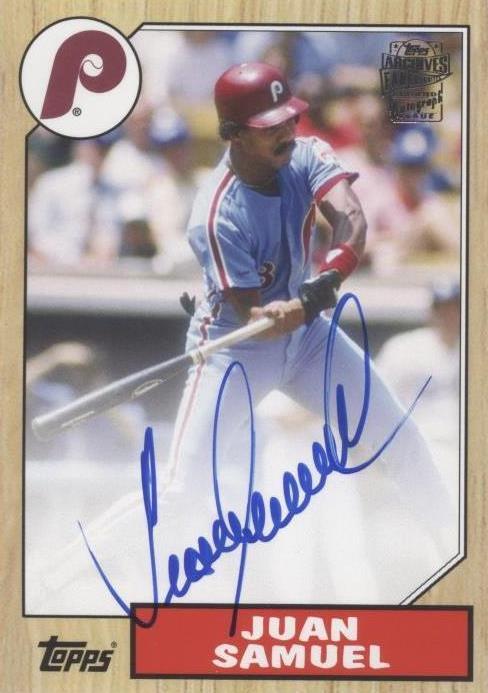 2013 Topps Archives - Fan Favorites Autographs #FFA-JS Juan Samuel (AU ...