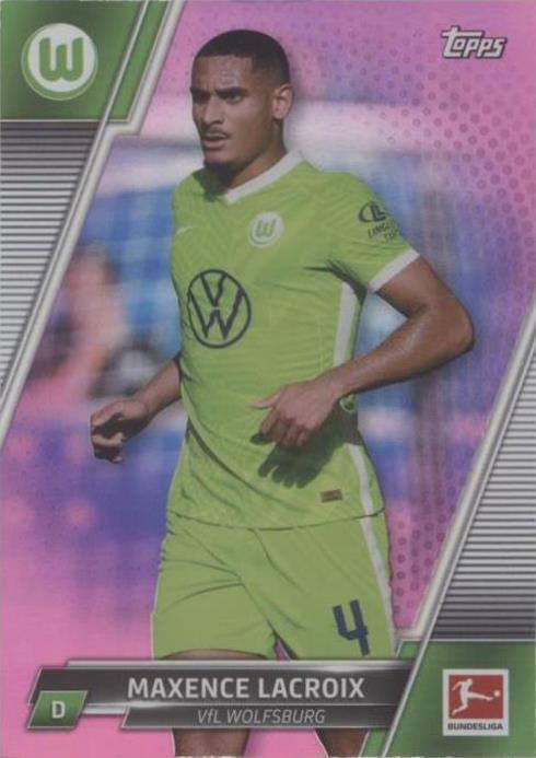 2021-22 Topps Bundesliga - Maxence Lacroix #176 Fuchsia Foil /125 (RC) for sale online | eBay