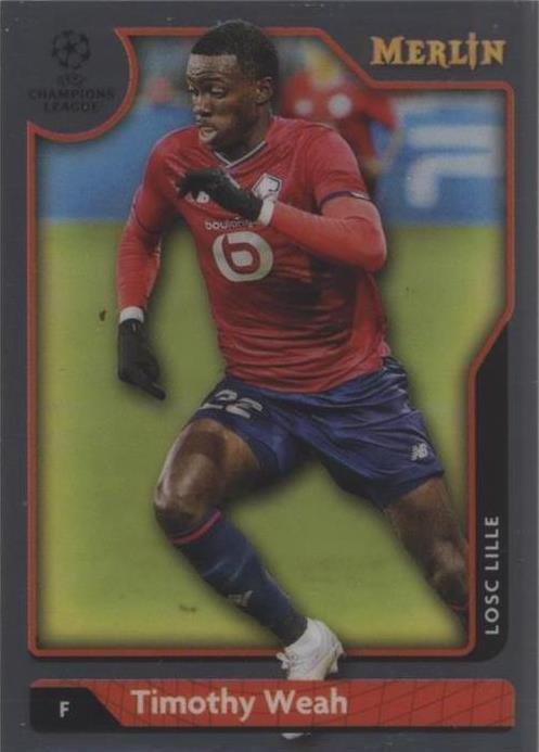 2021-22 Topps Merlin Collection Chrome UCL - Timothy Weah #72 for sale ...