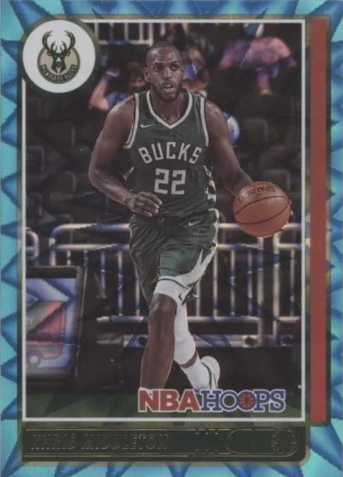 2021-22 Panini NBA Hoops - Khris Middleton #83 Teal Explosion for sale ...