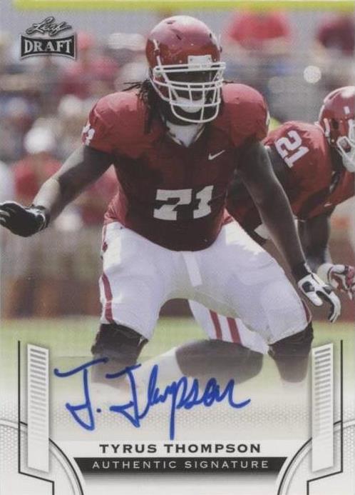 2015 Leaf Draft - Autographs #BA-TT1 Tyrus Thompson (AU, RC) for sale ...