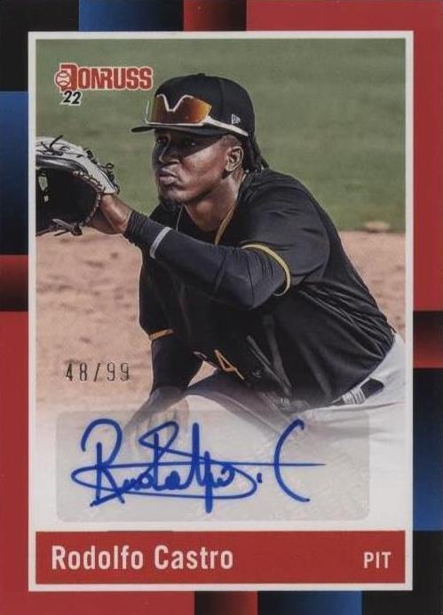2022 Panini Donruss - Retro 1988 Signatures Rodolfo Castro #R88S-RO Red ...