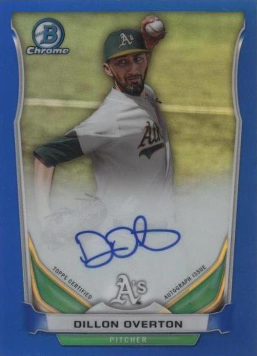 2014 Bowman Chrome - Prospect Autographs Dillon Overton #BCAP-DO Blue ...