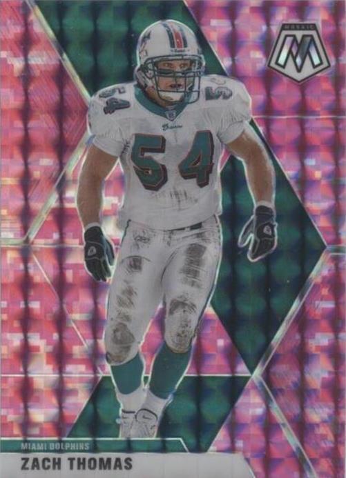 2020 Panini Mosaic - Zach Thomas #127 Camo Pink Mosaic Prizm for sale ...