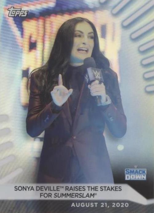 2021 Topps WWE Women's Division - Sonya DeVille #61 Rainbow Foil for ...