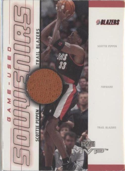 2000-01 Upper Deck MVP - Game-Used Souvenirs Scottie Pippen #SP-S (MEM ...