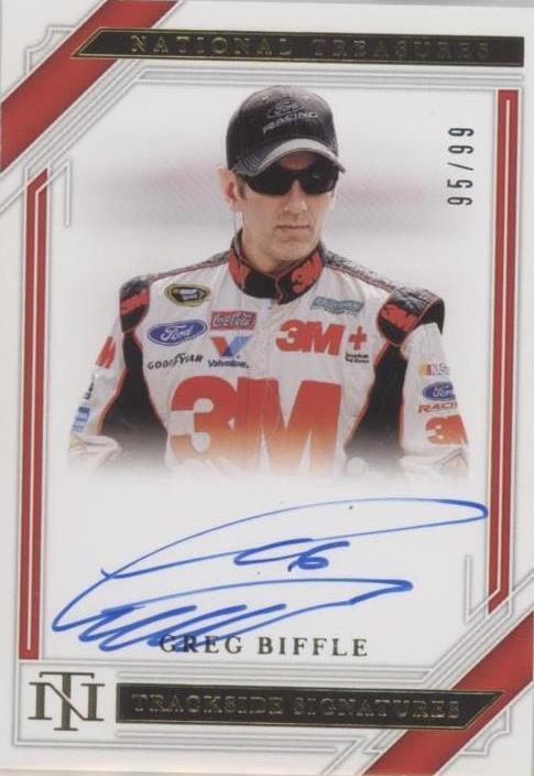 2021 Panini National Treasures - Trackside Signatures Greg Biffle #TS ...