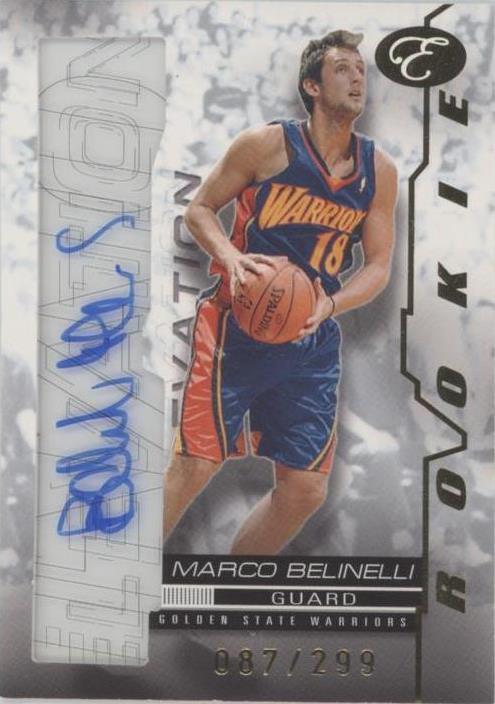 2007-08 Bowman Elevation - Rookie Writings #RW-MB Marco Belinelli /299 (AU, RC) for sale online ...