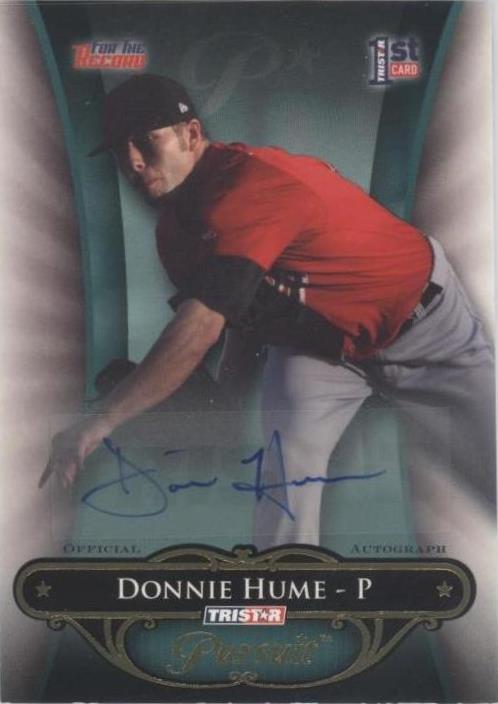 2010 TRISTAR Pursuit - Autographs #57 Donald Hume /80 (AU, RC) for sale ...