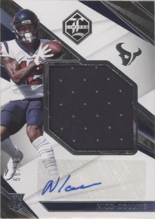 2021 Panini Limited - Rookie Patch Autograph Variation Nico Collins ...