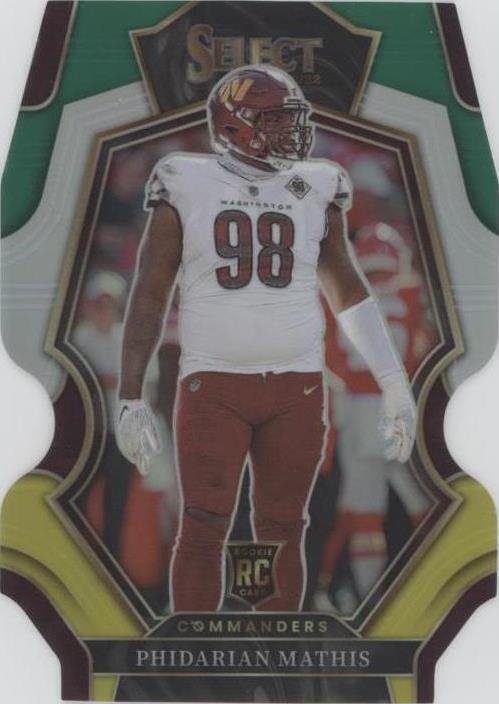 2022 Panini Select - Premier Level Phidarian Mathis #200 Green & Yellow ...