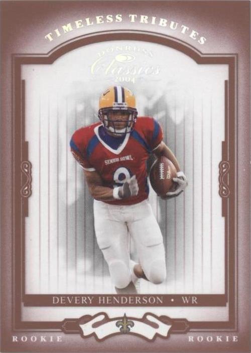 2004 Donruss Classics - Timeless Tributes Red #211 Devery Henderson ...