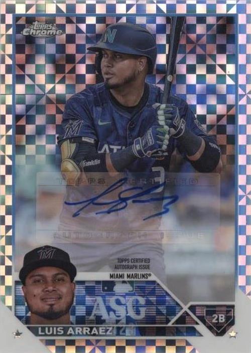 2023 Topps Chrome Update Series - 2023 All-Star Game Autographs X-Fractor #ASGA-LA Luis Arraez ...