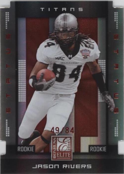 2008 Donruss Elite - Rookie Status Die-Cut #176 Jason Rivers /84 (RC ...