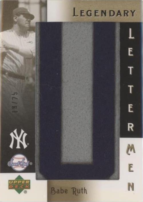 2007 Upper Deck Sweet Spot Classic - Legendary Lettermen Babe Ruth #LL ...