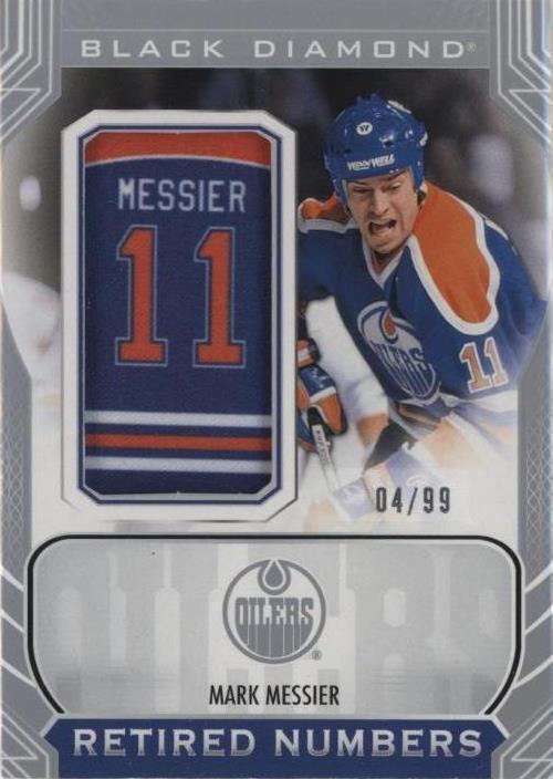 2024-25 Upper Deck Black Diamond - Oilers Retired Number Patches Mark ...