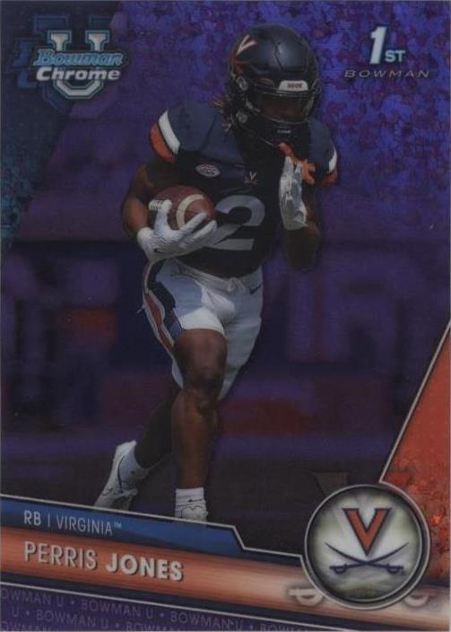 2023 Bowman University Chrome - Perris Jones #108 Purple Mini-Diamond ...