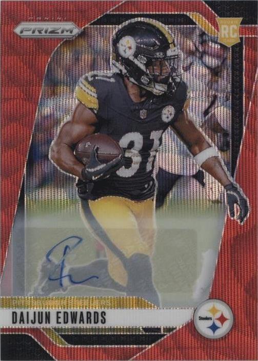 2024 Panini Prizm - Rookies Daijun Edwards #323 Red Wave Prizm ...