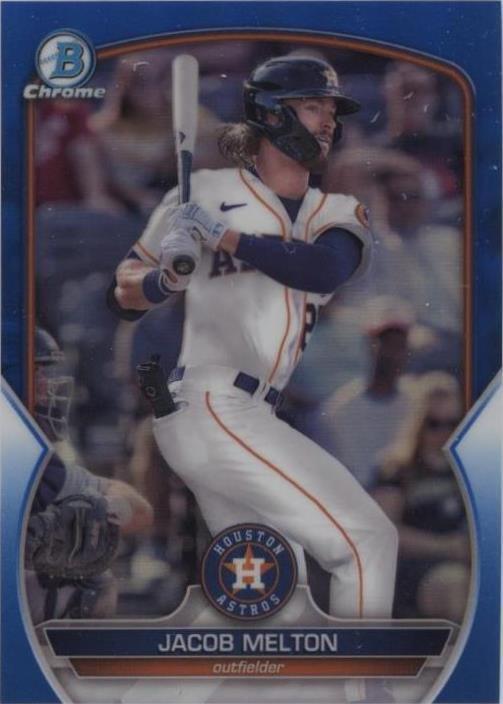 2023 Bowman Chrome - Prospects Jacob Melton #BCP-196 Blue Refractor ...
