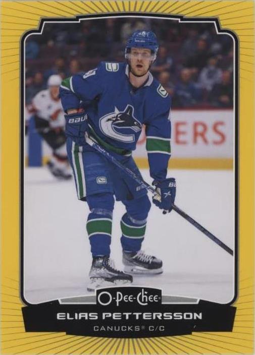 2022-23 O-Pee-Chee - Yellow Border #20 Elias Pettersson for sale online ...