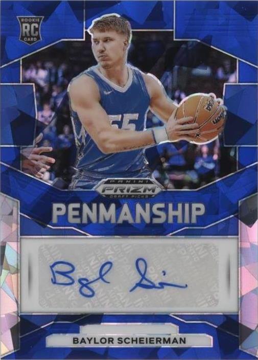 2024 Panini Prizm Draft Picks - Penmanship Baylor Scheierman #P-BYS ...