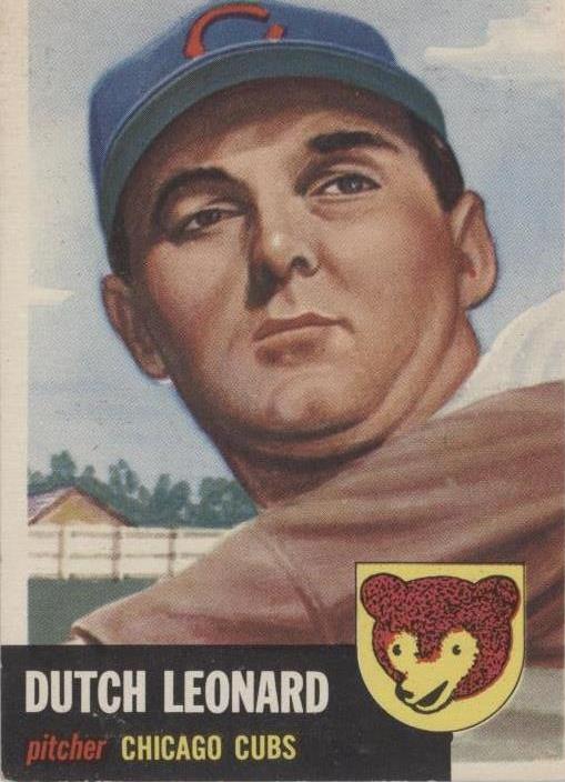 1953 Topps - Bio Information is Black #155 Dutch Leonard (RC) for sale ...