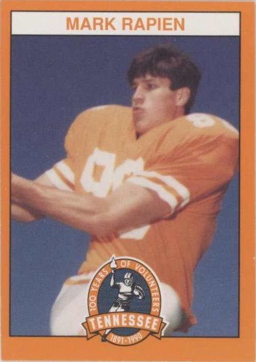 1990 100 Years of Tennessee Volunteers - #34 Mark Rapien (RC) for sale online | eBay