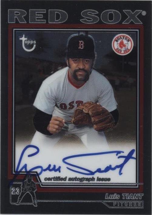 2004 Topps Retired Signature Edition - Autographs #TA-LT Luis Tiant (AU ...