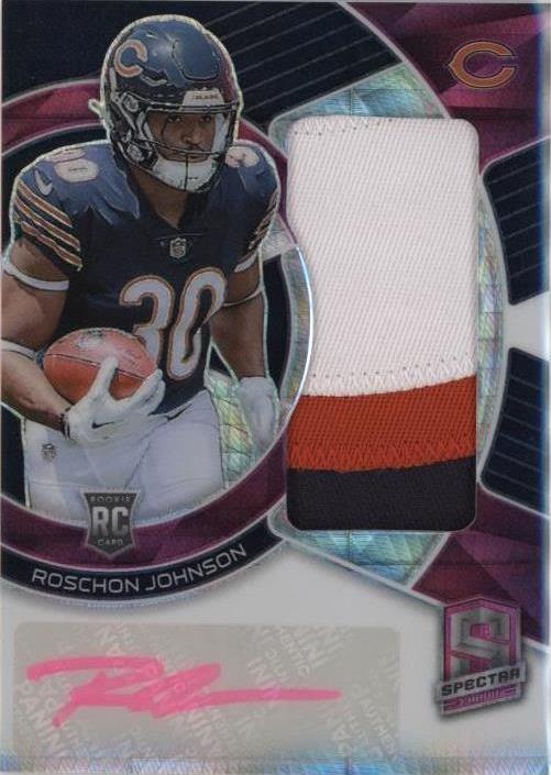 2023 Panini Spectra - Radiant Rookie Patch Signatures Neon Pink Prizm # ...