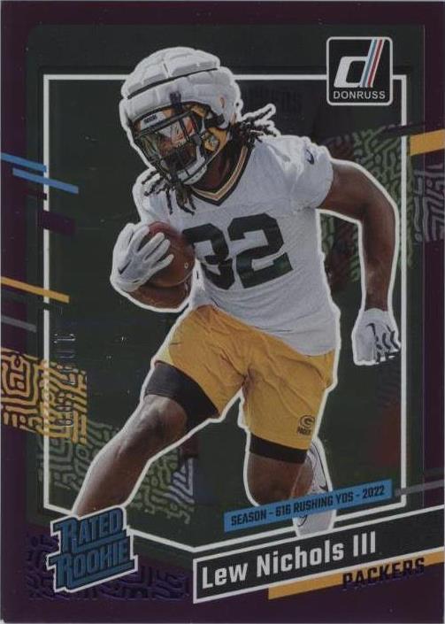 2023 Panini Donruss - Rated Rookie Season Stat Line #335 Lew Nichols ...