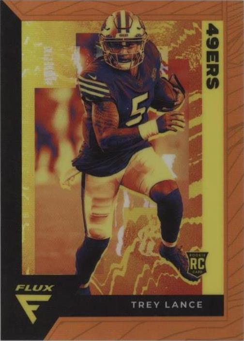 2021 Panini Chronicles - Flux Rookies Orange Prizm #FX-4 Trey Lance /75 ...