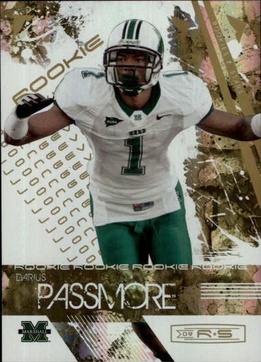 2009 Donruss Rookies & Stars - Rookie Darius Passmore #142 Longevity ...