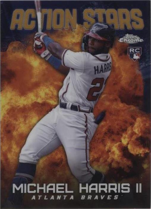 2023 Topps Chrome Update Series - Action Stars Gold Refractor #ASC-6 Michael Harris II /50 (RC ...
