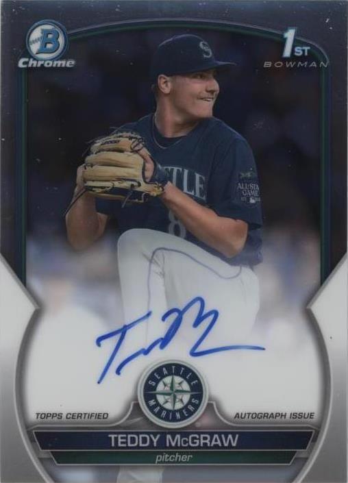 2023 Bowman Draft - Chrome Prospect Autographs Teddy McGraw #CDA-TM (AU ...