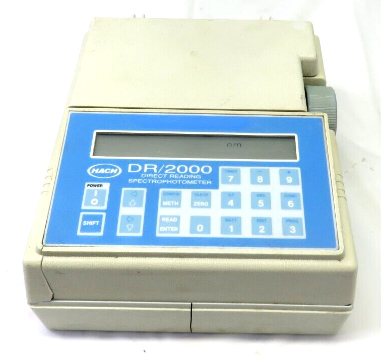Hach Dr/2000 Direct Reading Spectrophotometer, For Parts/ Mrepair