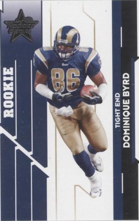 2006 Leaf Rookies & Stars - Rookie #218 Dominique Byrd /599 (RC) for ...
