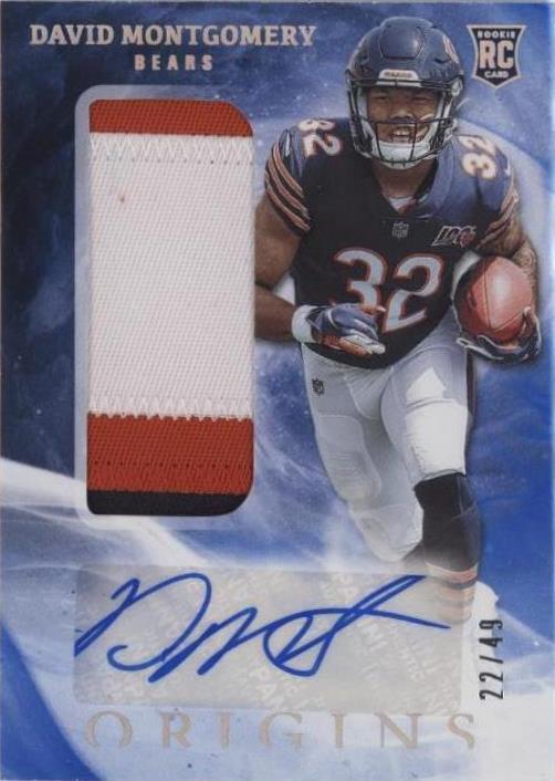 2019 Panini Origins - Rookie Jumbo Patch Autographs David Montgomery ...