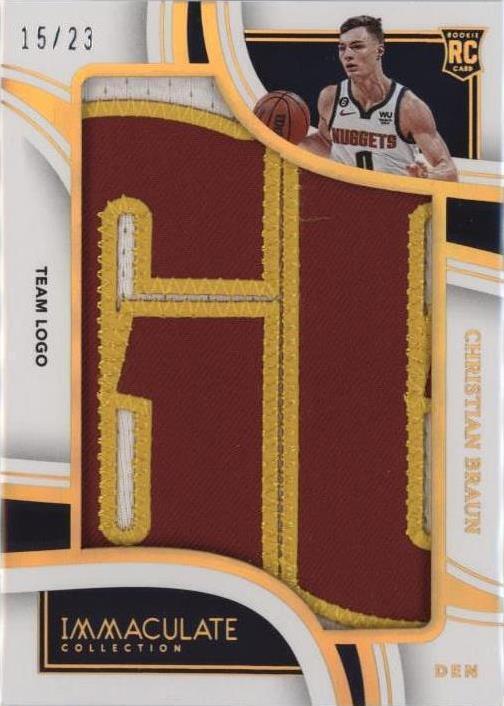 2022-23 Panini Immaculate Collection - Jumbo Patches Christian Braun # ...