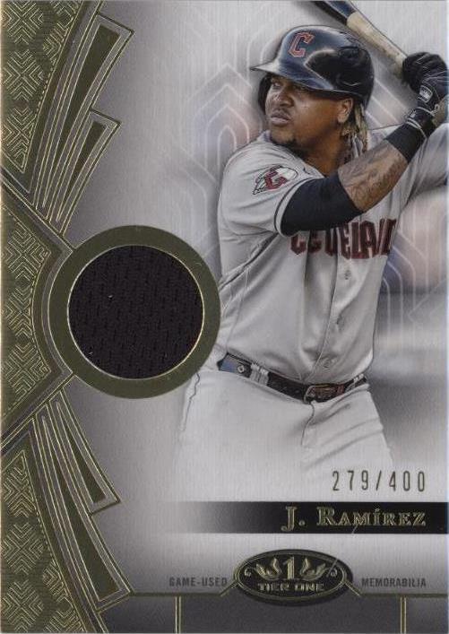 2023 Topps Tier One - Tier One Relics A #T1R-JR1 Jose Ramirez /400 (MEM ...