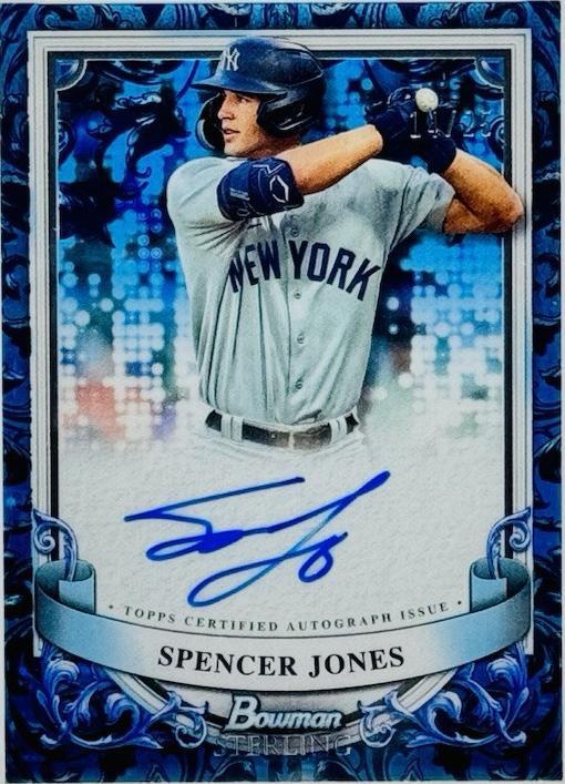 2024 Bowman Sterling - Prospect Autographs Spencer Jones #PA-SJ Blue ...