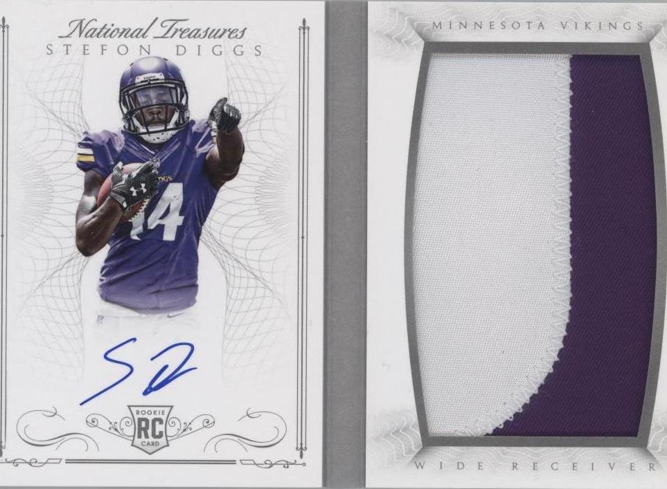 2015 Panini National Treasures - Rookie Jumbo Material Signature Booklets Vertical Prime #RBV-SD ...
