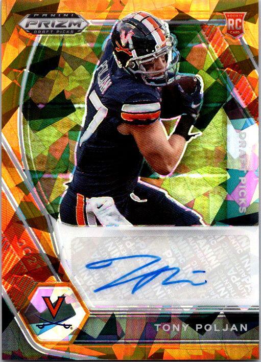 2021 Panini Prizm Draft Picks - Draft Picks Autographs Tony Poljan #DPA ...