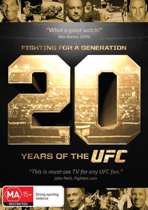 UFC-Fighting for a Generation-20 Years of the UFC (DVD, 2014) for sale ...